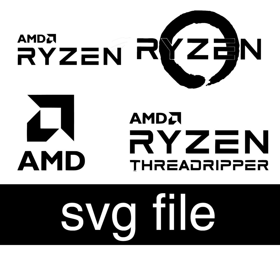 AMD Logos - Svg - Etsy