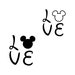 Mickey Mouse Line Silhouette Decal Minnie Mouse Line Silhouette Decal ...