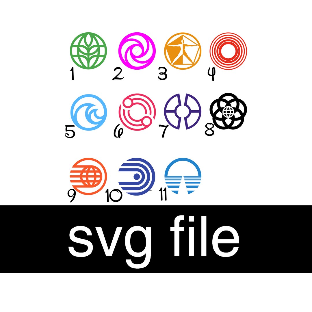 Epcot Area Logos SVG - Etsy