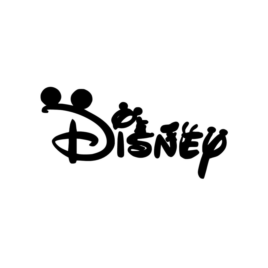 Disney Logo Decal Disney Logo With Ears Sticker Disney Logo Vinyl ...