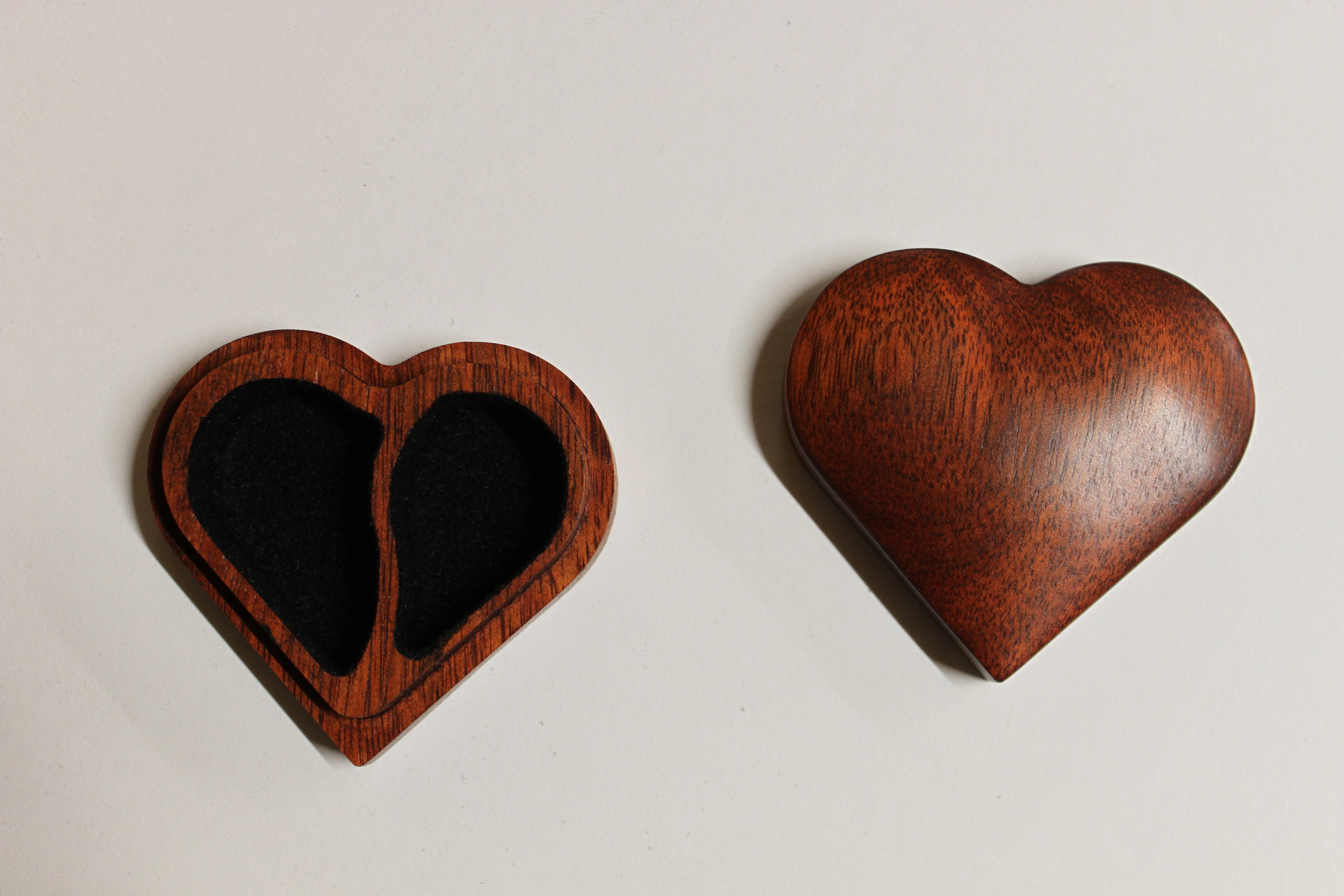 Small Jewelry Heart Box, Wood Jewelry Box, Heart Box, Small Box for ...