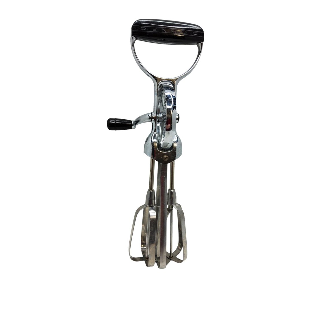 Vintage 1986 Ekco Stainless Steel Mechanical Hand Mixer - Etsy