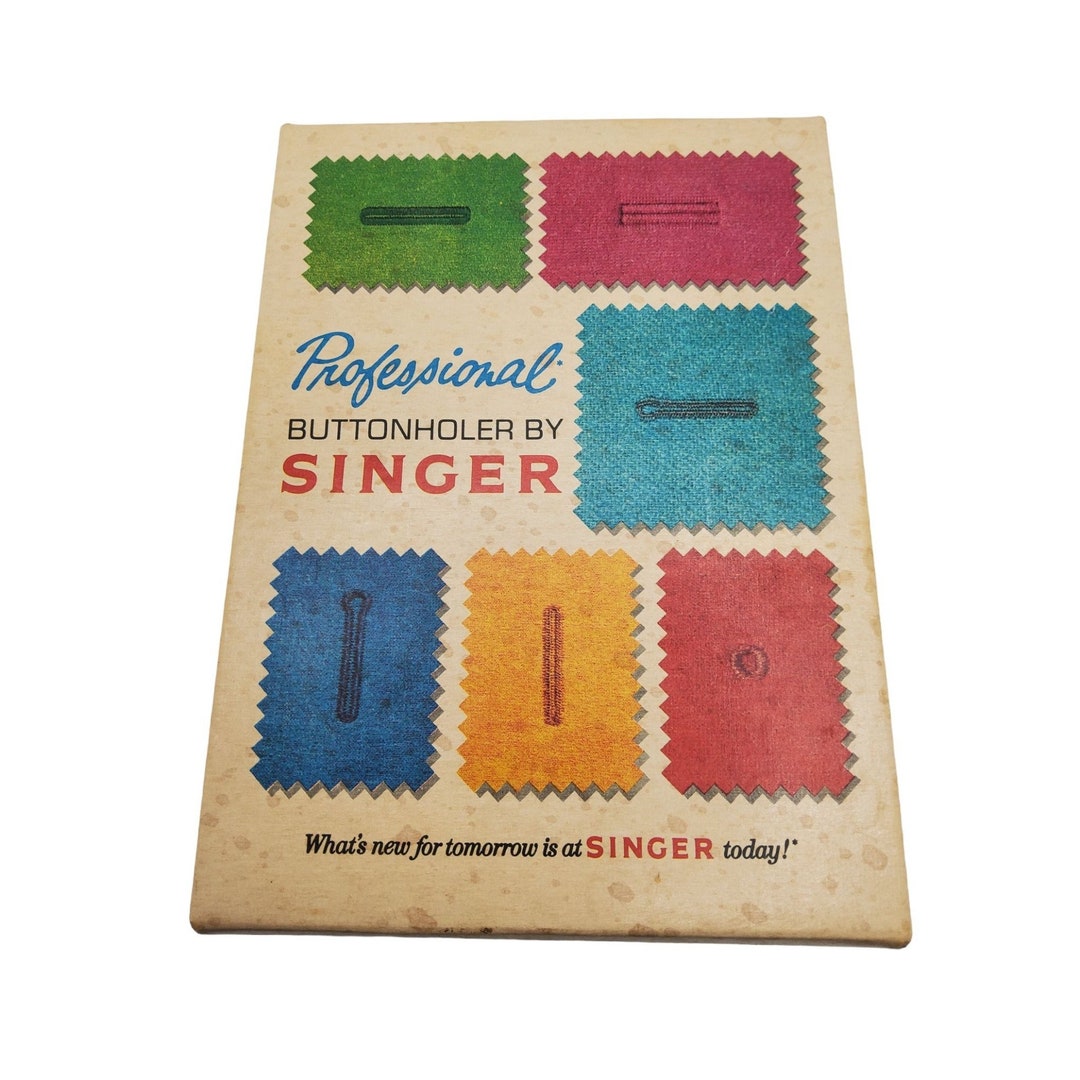 Vintage Singer Professional Buttonholer for Slant Needle Zig-zag Sewing ...
