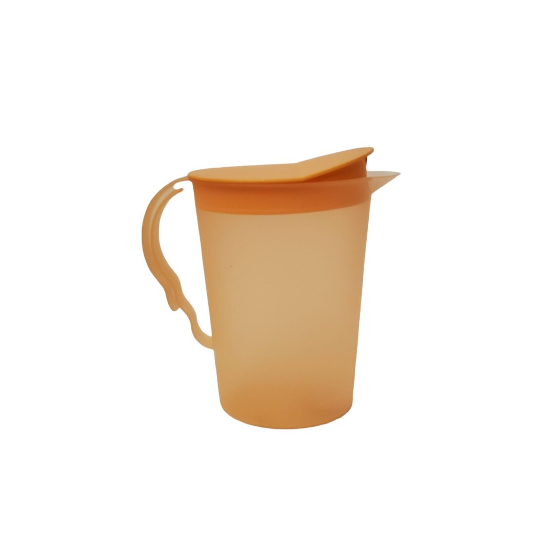 Vintage 1990's Tupperware Slimline Impressions Pitcher 3333B-1, Peach ...