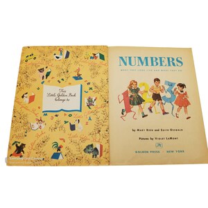 Vintage 1955 Numbers A Little Golden Book. - Etsy