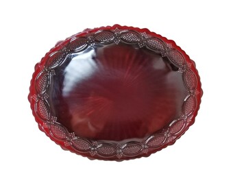 Ruby Red Platter | Etsy