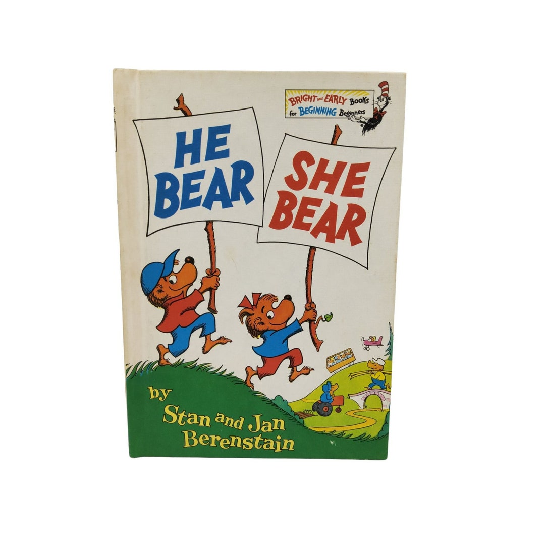 Vintage 1974 Stan & Jan Berenstain He Bear She Bear. - Etsy