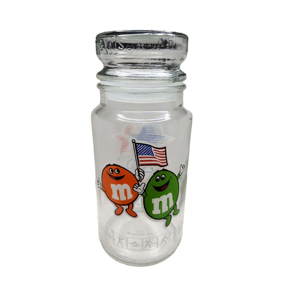 Vintage Mars Candies 1983 M&ms Commemorative 1980 Olympics Candy Jar ...