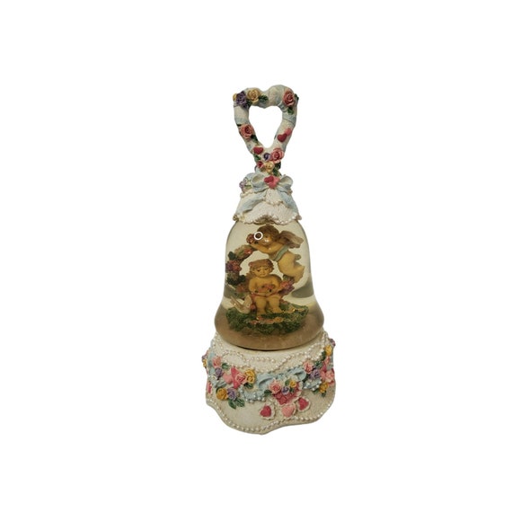 Vintage 1980's Resin Music Box Figural Cherubs Inside a - Etsy
