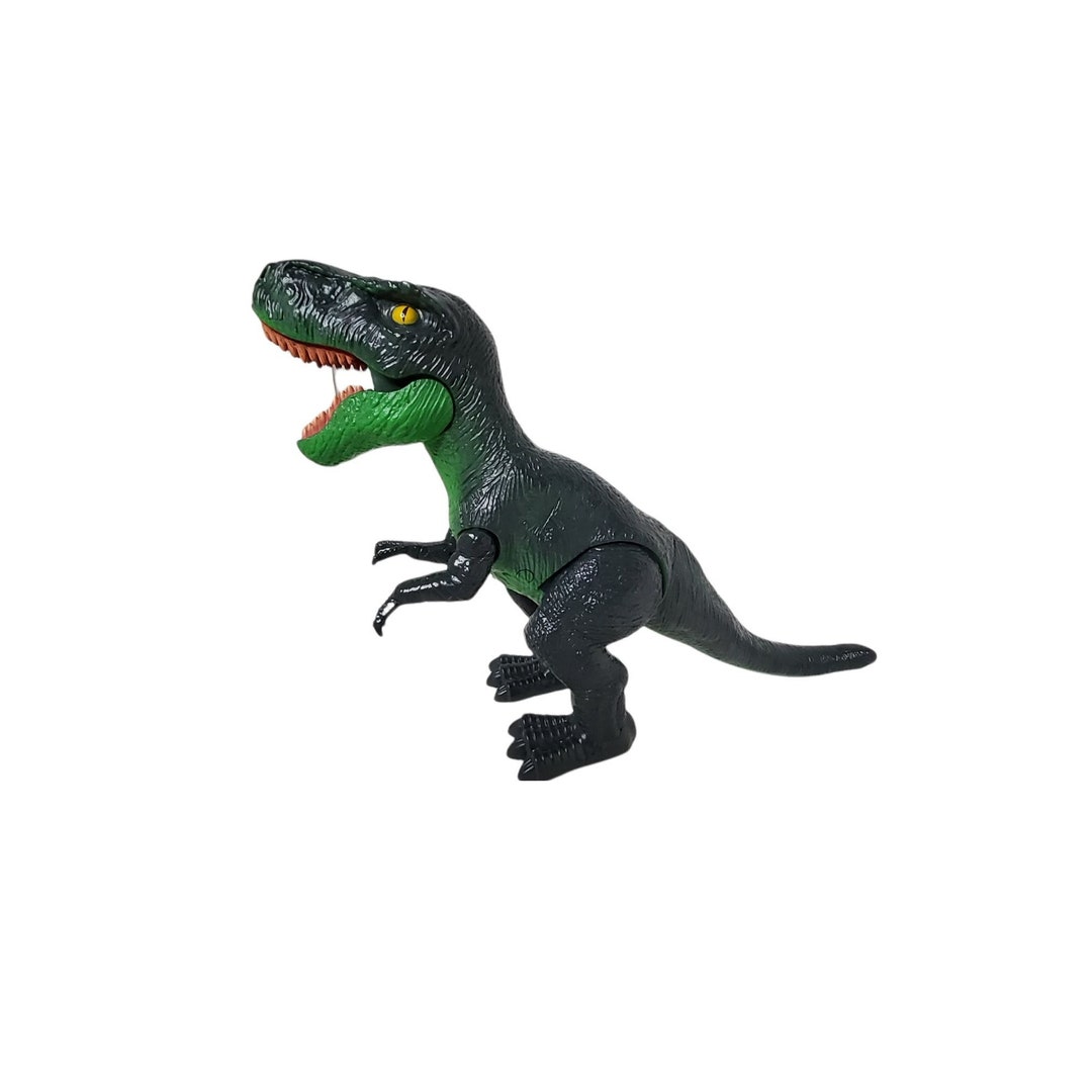 Toy T-rex Dinosaur Green Color Mouth Lights up 12h X 15l. - Etsy