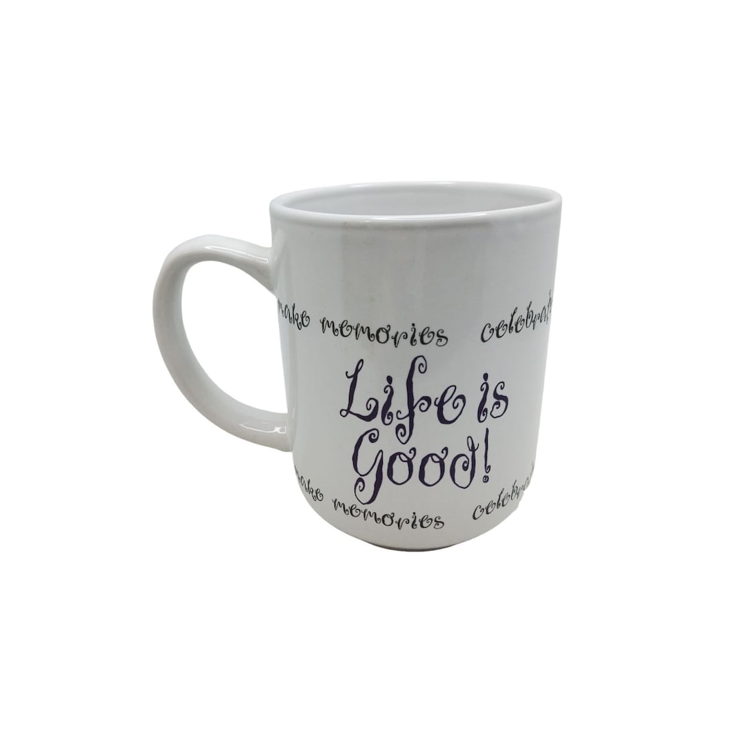 Vintage Greenbrier International Ceramic Life is Good Coffee Mug - Etsy