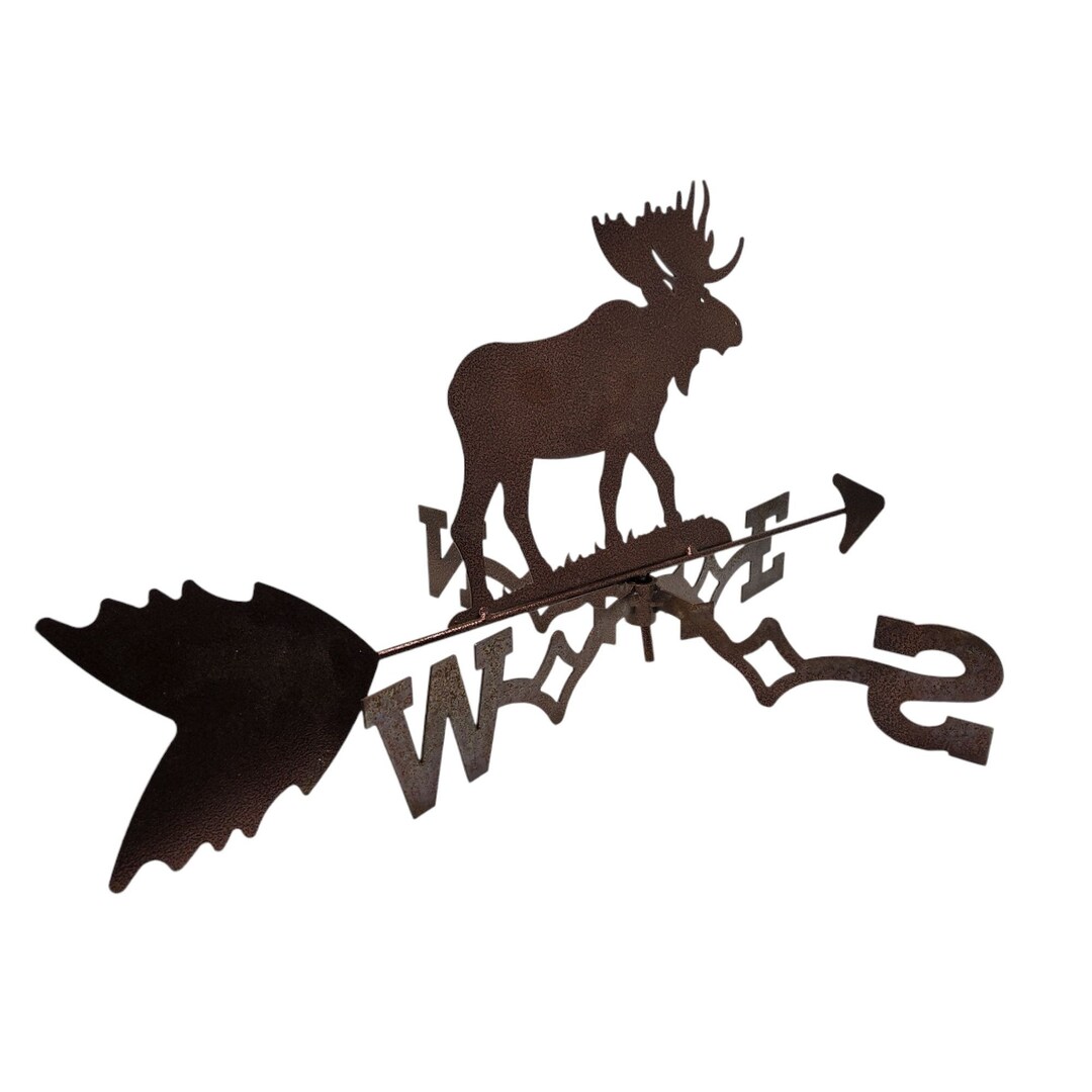 Vintage Large Metal Moose Rustic Looking Die Cut Weather Vain. - Etsy
