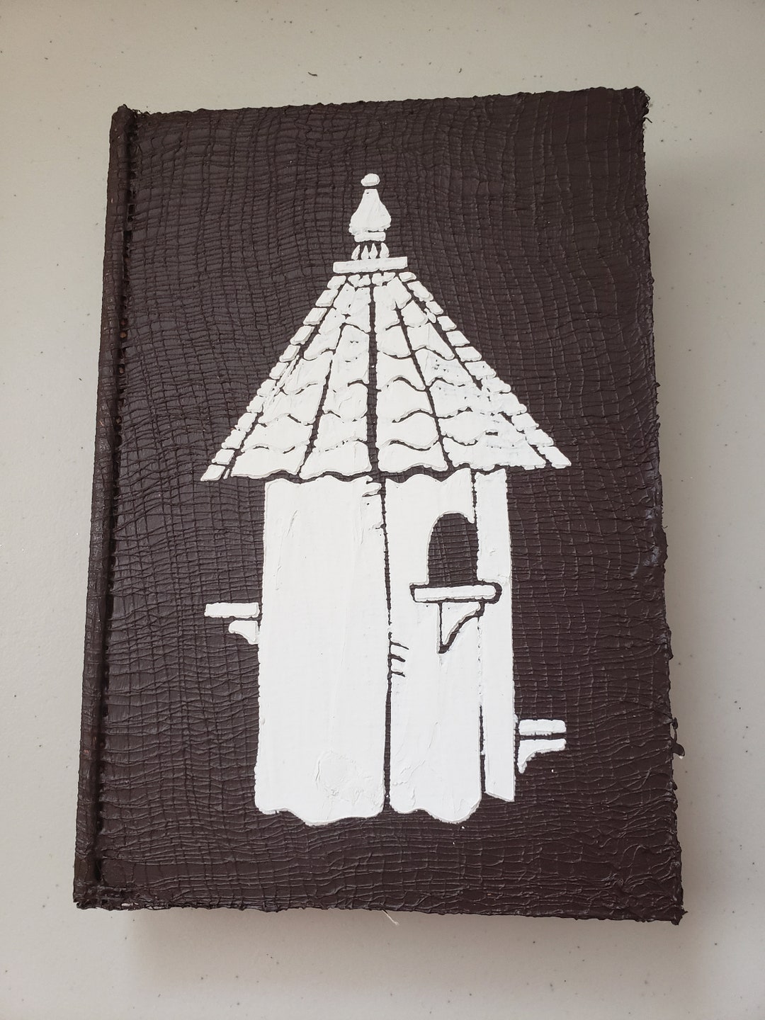 Brown Journal. Birdhouse Journal. Handmade Book. Hard Cover. Nature ...