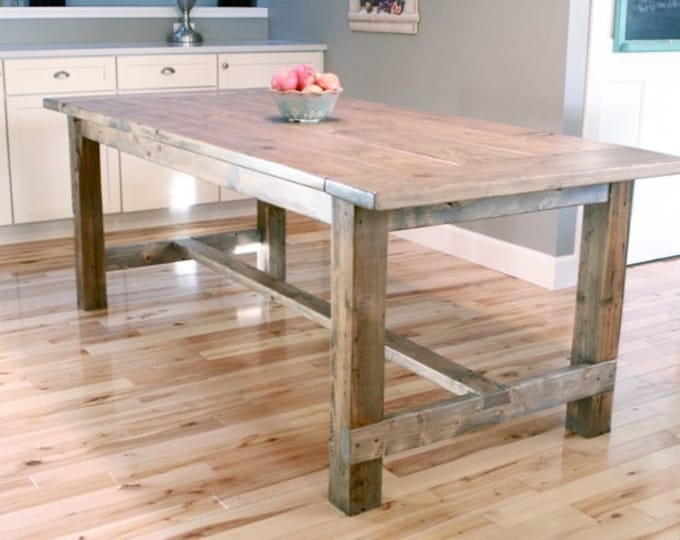 Farm House Table Build Plans Digital Download PDF - Etsy