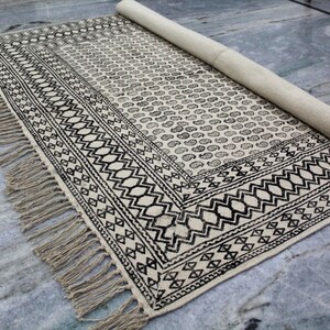 5x8 Area Rug Hand Block Print Rug Outdoor / Indoor/ Kitchen - Etsy