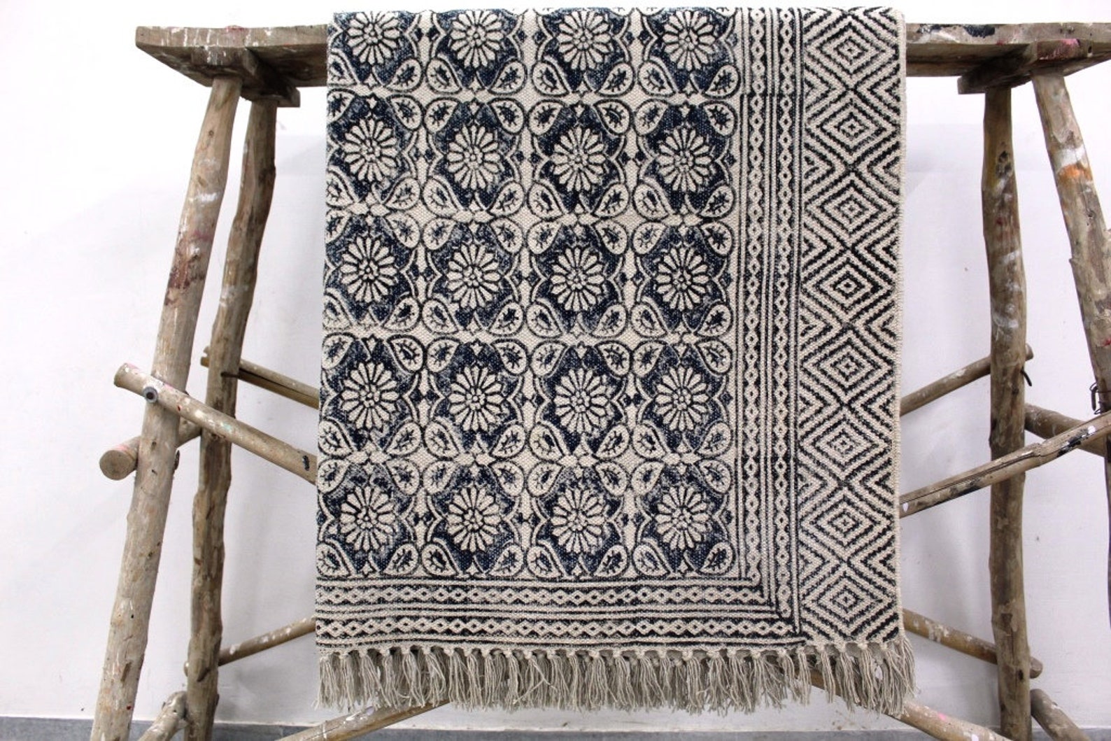 4x10 Indian Rug Handmade Rug Outdoor / Indoor Rug Area Rug - Etsy