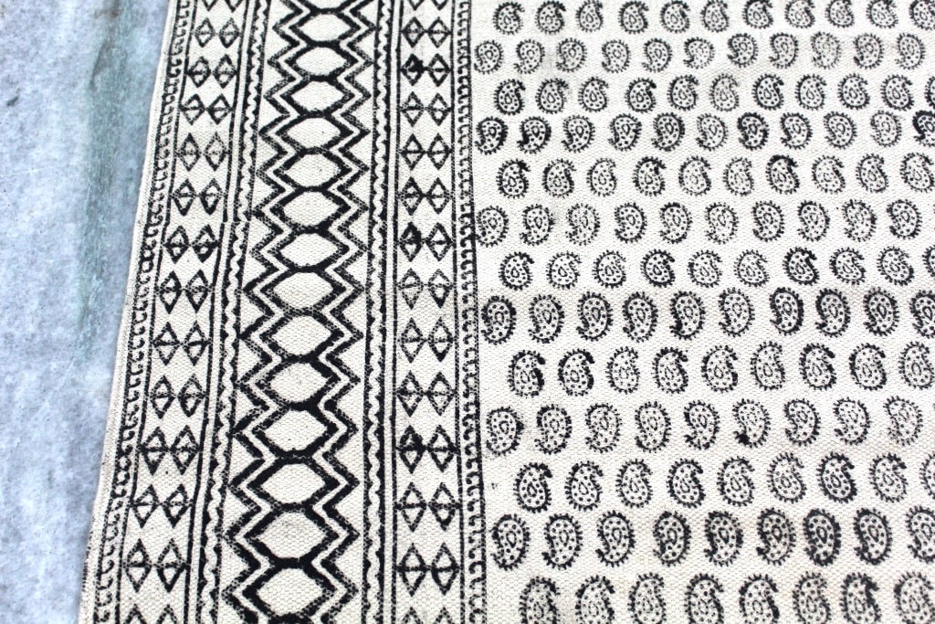 5x8 Area Rug Hand Block Print Rug Outdoor / Indoor/ Kitchen | Etsy