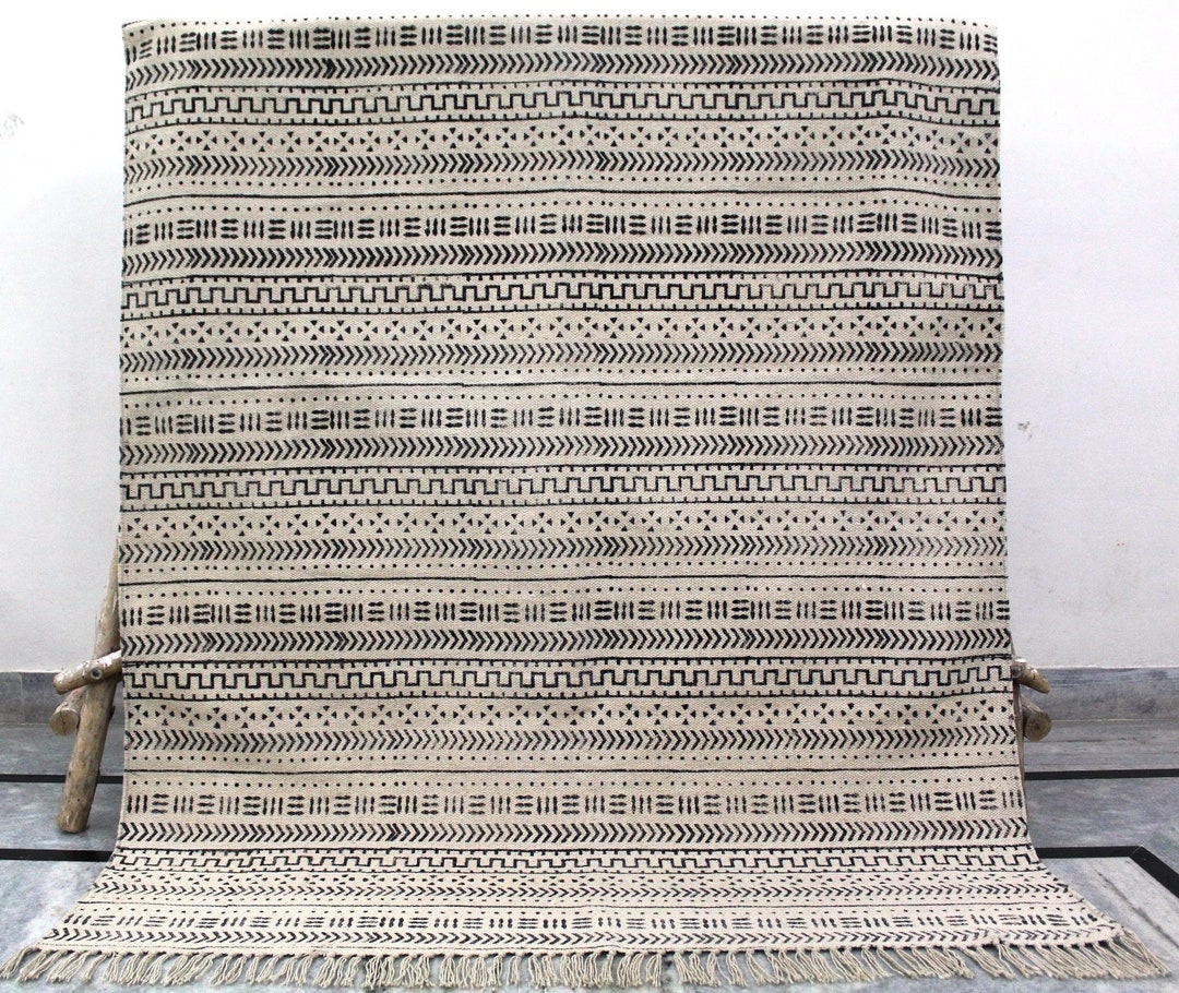 9x15 Rug Handmade Rug Indian Rug Hand Block Print Rug - Etsy