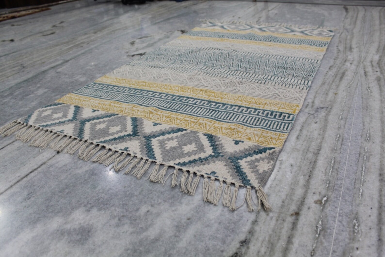 3X5 Area Rug Hand Block Print Rug Outdoor / Indoor/ Kitchen - Etsy