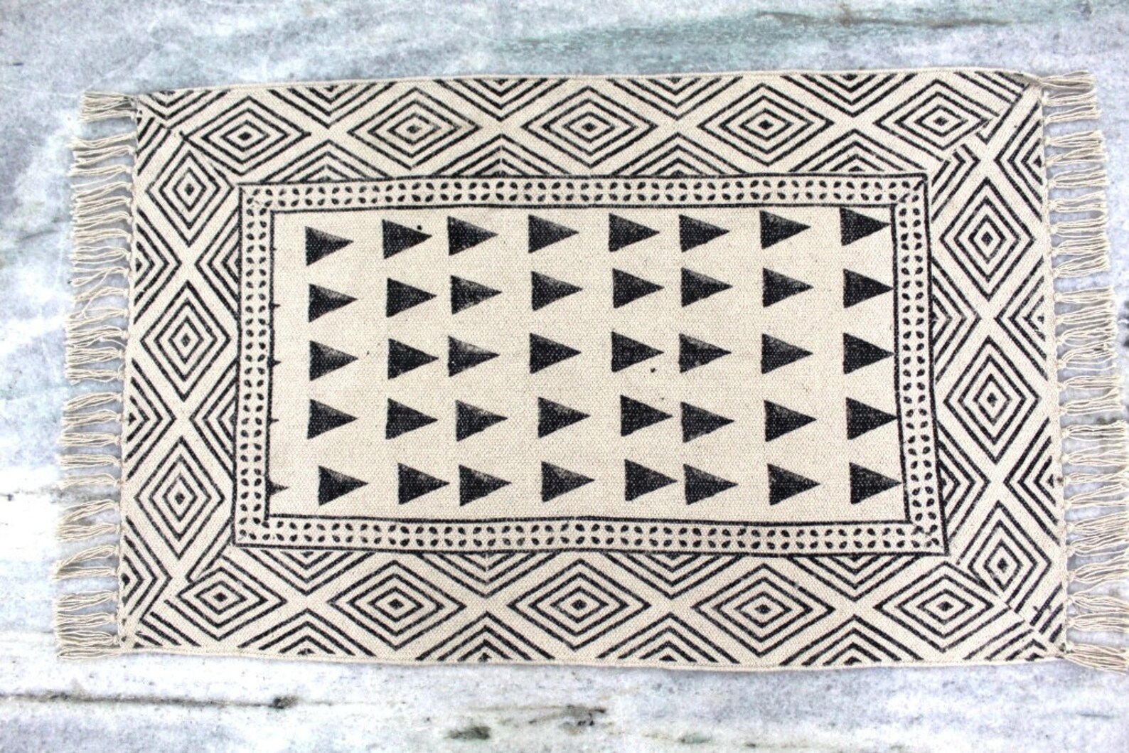 Indian Block Print Rug Handmade Rug Garden Rug Kilim Rug - Etsy