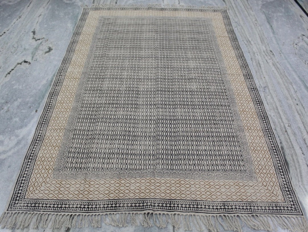 5x7 Handmade Rug Indian Rug Area Rug Boho Rug Indoor/ - Etsy