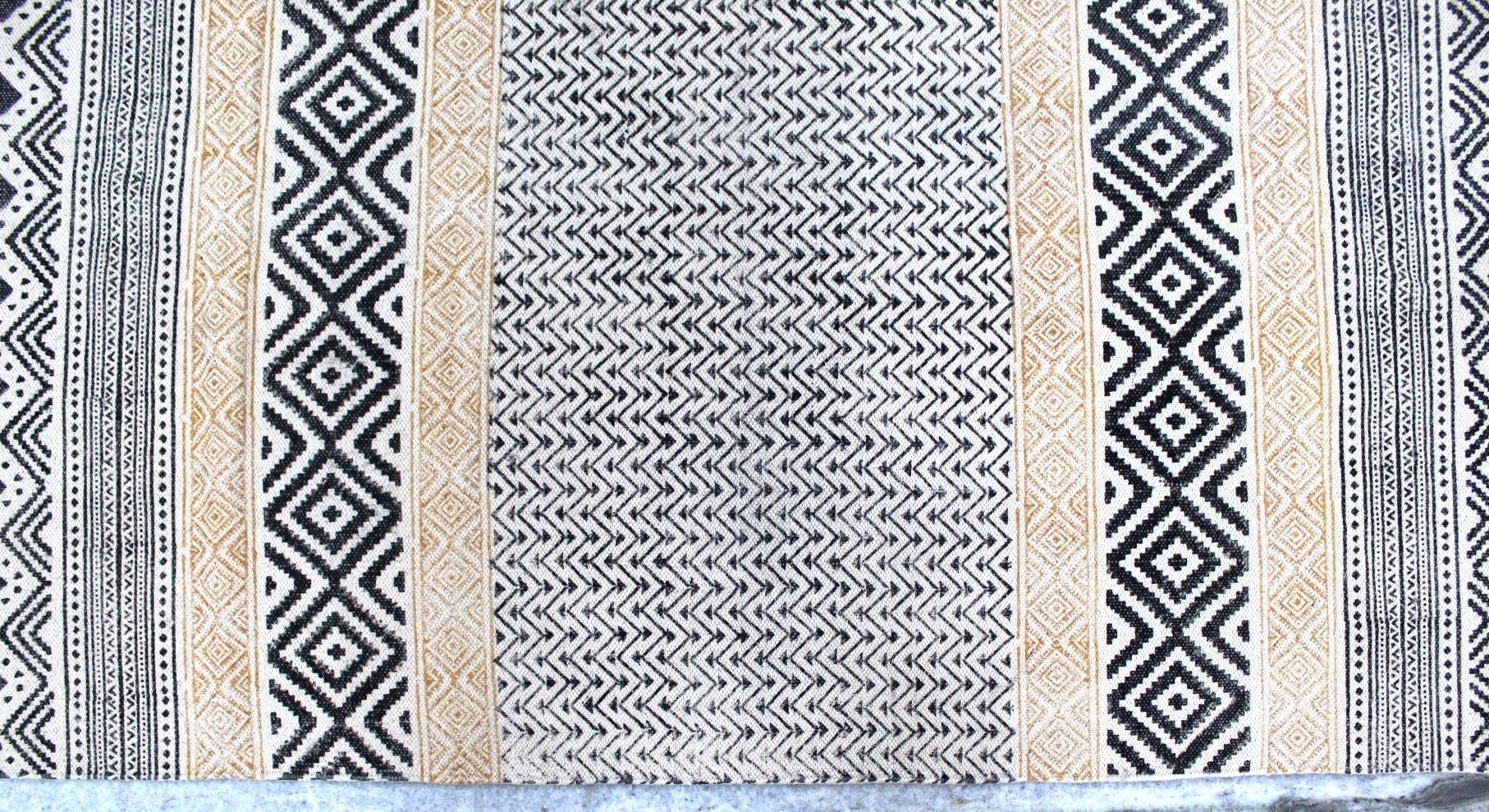 4x8 Block Print Cotton Rug Handmade Rug Indian Rug Custom - Etsy