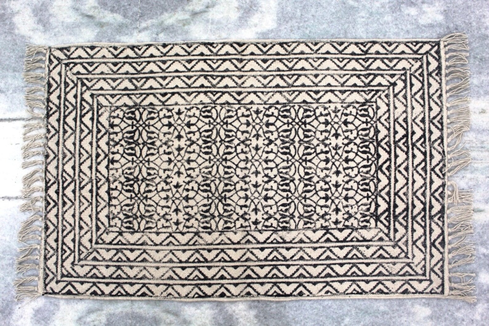 Indian Block Print Rug Handmade Rug Garden Rugkilim Rug - Etsy