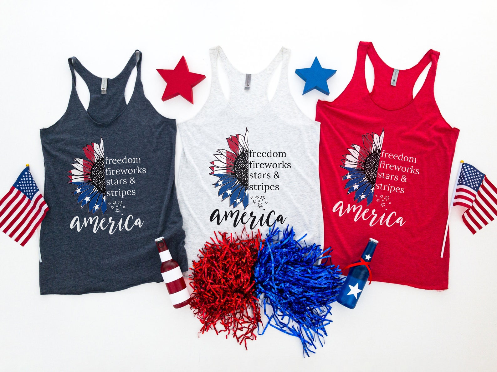 Merica Flag Tank Merica Tanks for Women Merica Tank Top for - Etsy