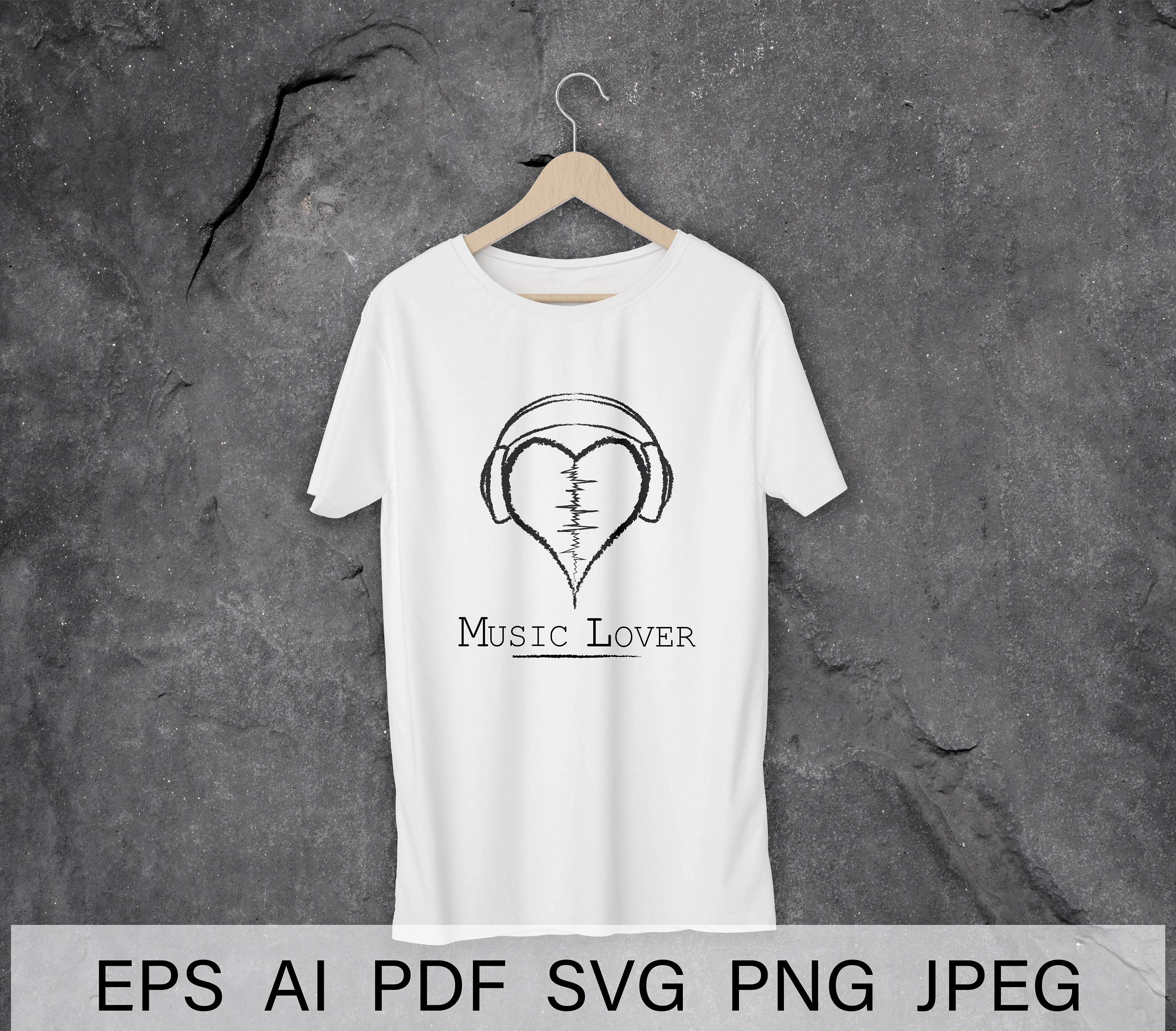 Heart With Music Conceptual Unique Music Lover Art With Broken - Etsy