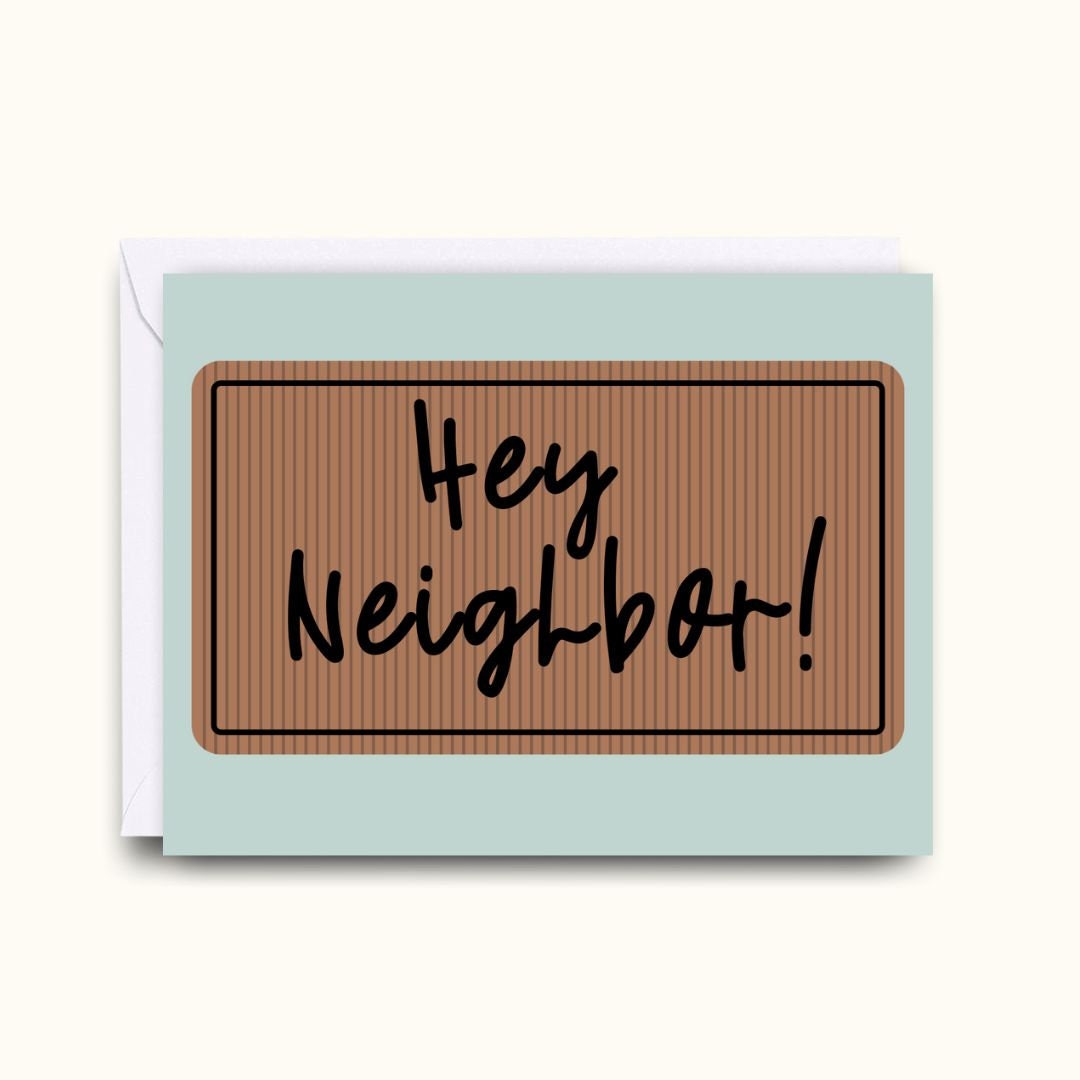 New Neighbor Greeting Card New House Greeting Card - Etsy