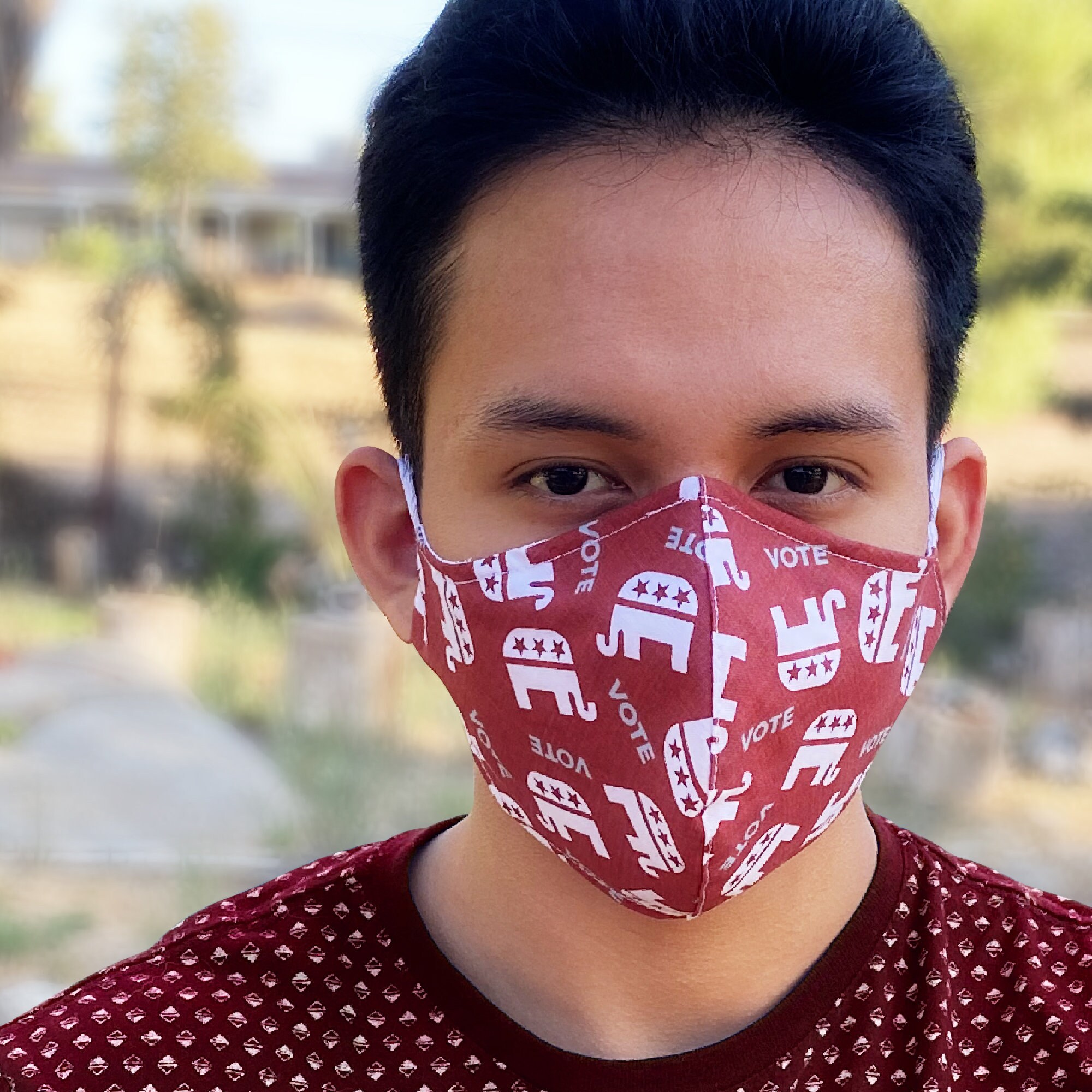 Vote Republican Face Mask With Nose Wire and Filter Pocket | Etsy