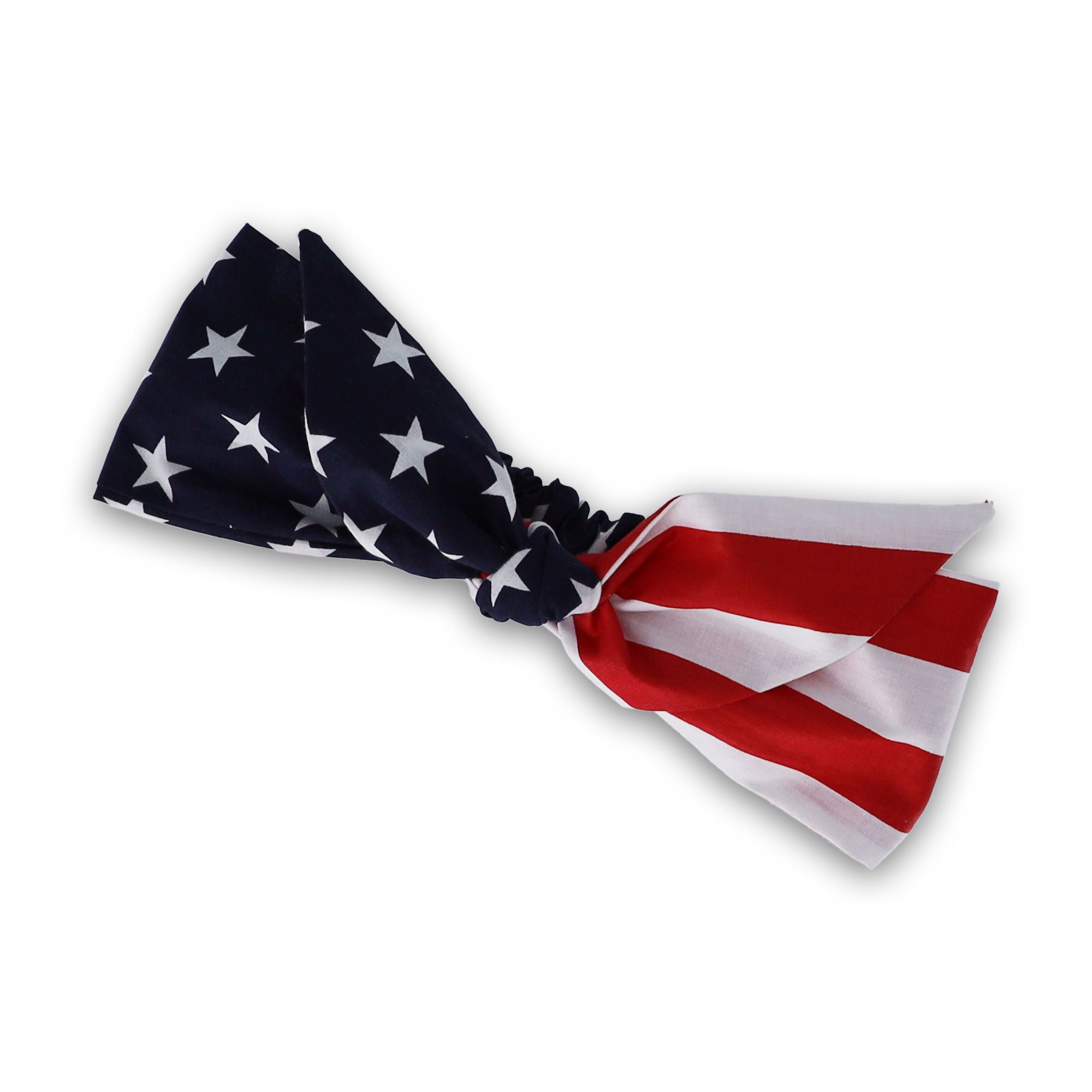 Patriotic American Flag Headband | Adjustable Bowknot Head Band | 4th ...