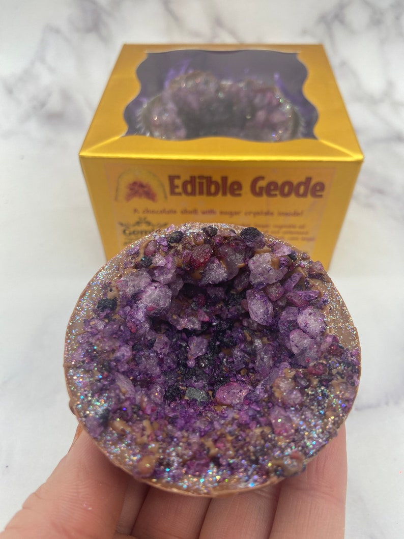 Edible Geode Exotic Chocolates Chocolate Geode Rock - Etsy