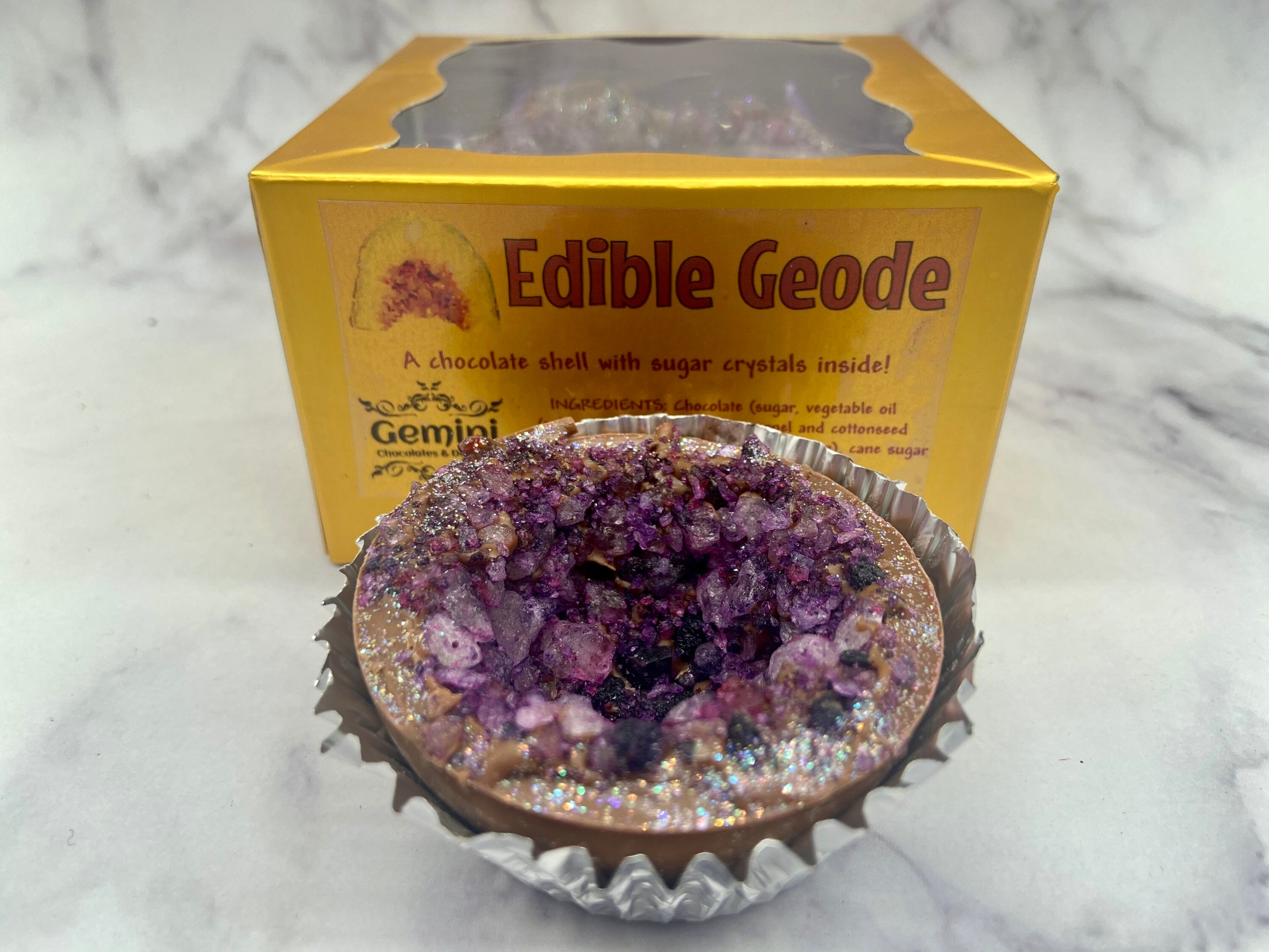 Edible Geode Exotic Chocolates Chocolate Geode Rock | Etsy