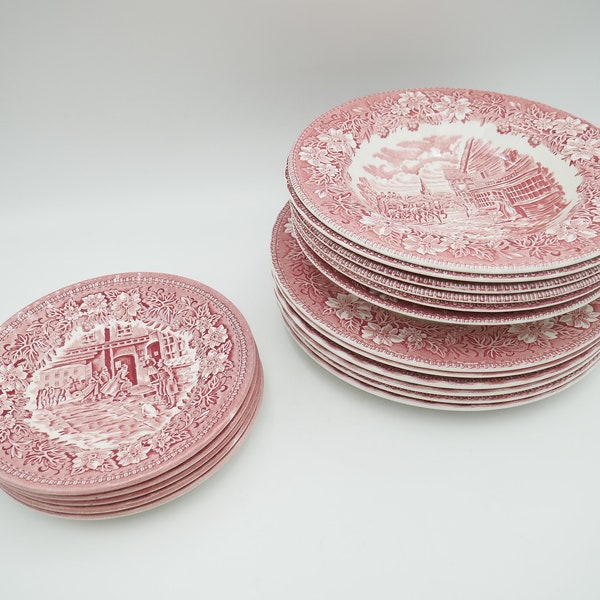 Pink Transfer Ware - Etsy