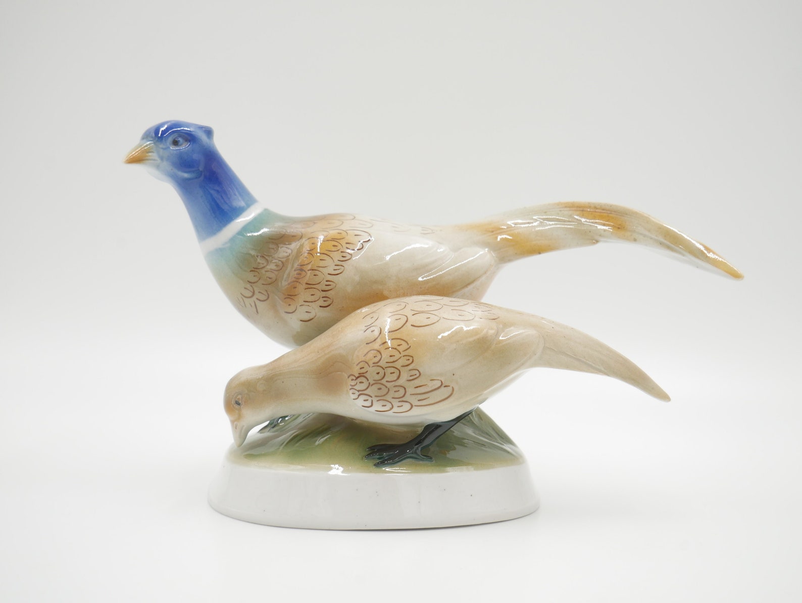 Vintage Ceramic Woodland Birds Figurine - Etsy