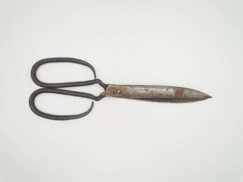 Antique Scissors Handwrought Iron Forged Blacksmith Shears - Etsy