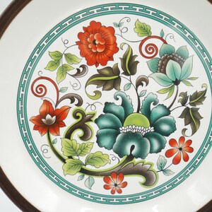 Vintage Large Floral Serving Plate Indiana Doverstone Staffordshire - Etsy