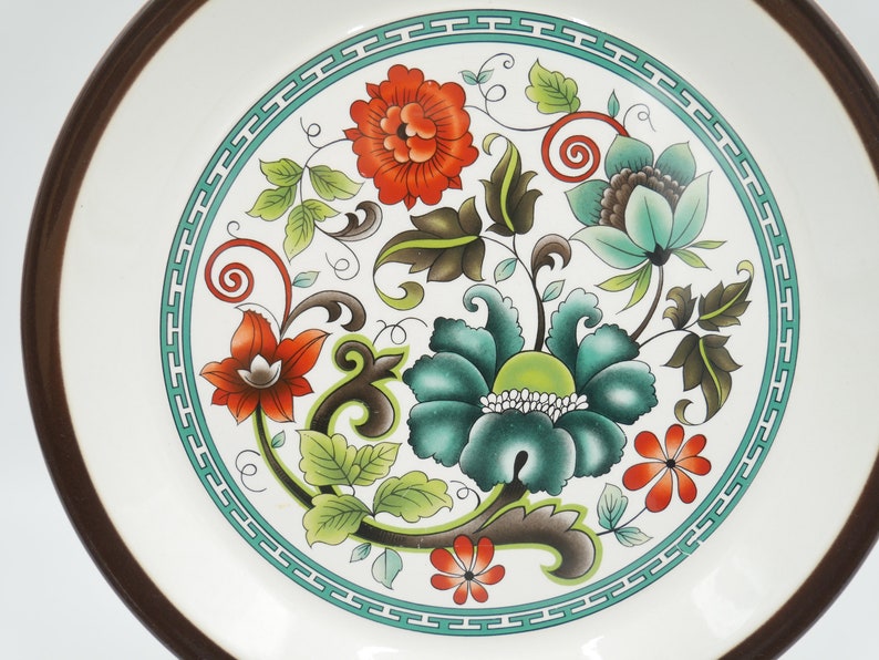 Vintage Large Floral Serving Plate Indiana Doverstone - Etsy