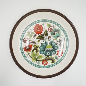 Vintage Large Floral Serving Plate Indiana Doverstone Staffordshire - Etsy