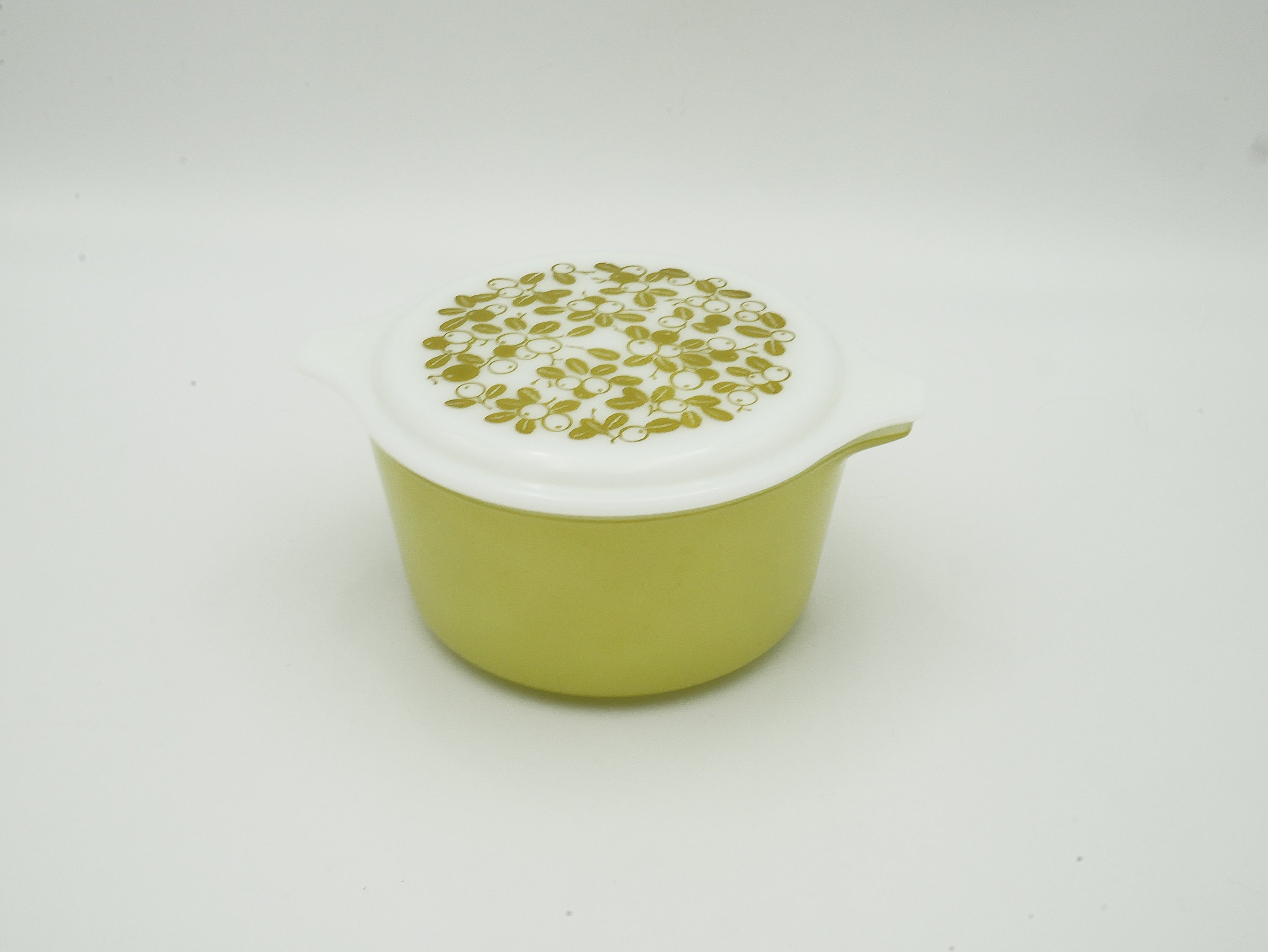 PYREX Verde Avocado Green Casserole Bowls, Solid-colored, Olive ...