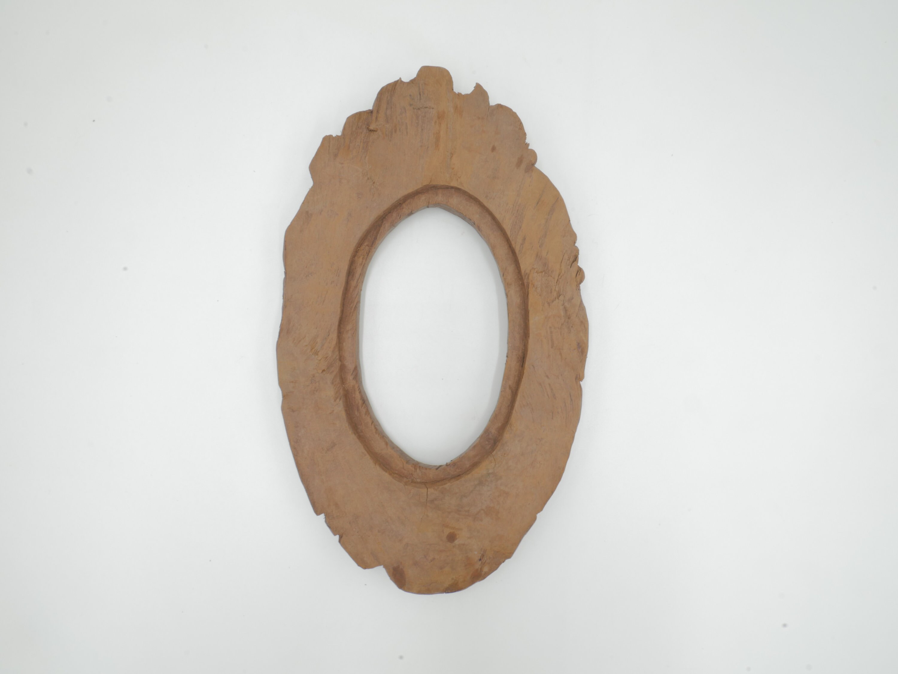 Vintage Hand Carved Wooden Oval Picture Frame - Etsy