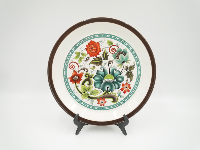 Vintage Large Floral Serving Plate Indiana Doverstone - Etsy