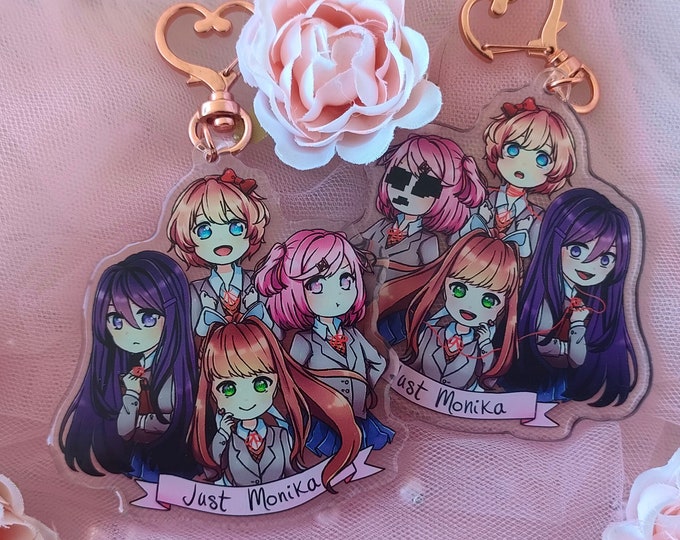 Doki Doki Literature Club Epoxy Keychain - Etsy
