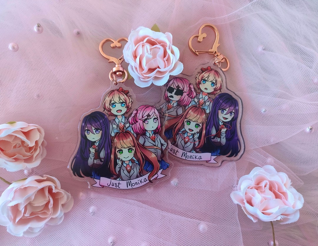 Doki Doki Literature Club - Epoxy Keychain - - Etsy