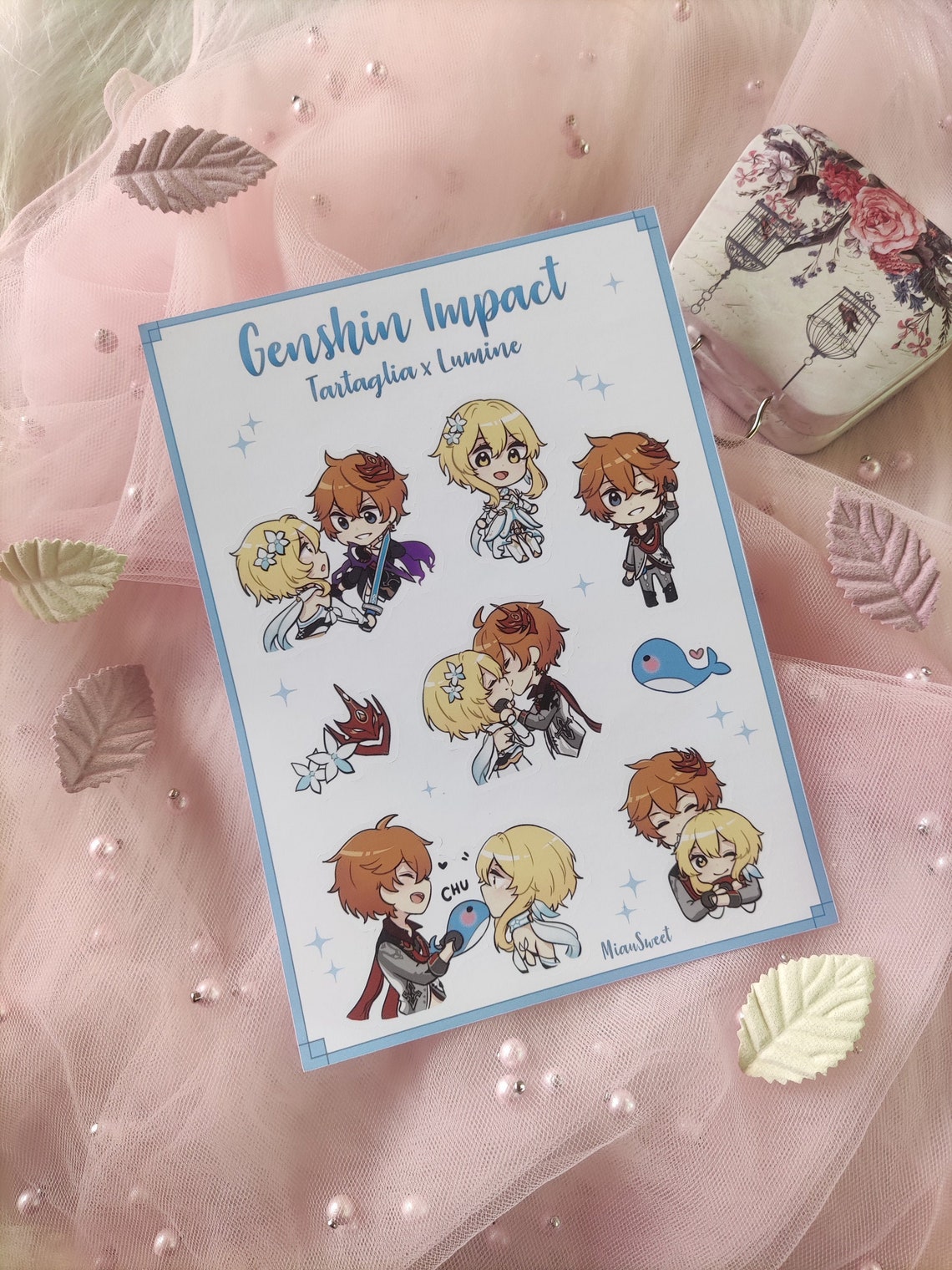 Sticker Sheet - Childe X Lumine [genshin Impact] - Etsy