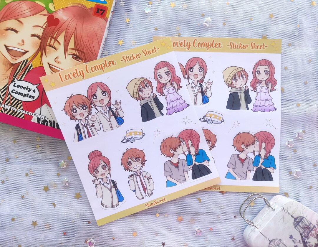 Risa & Otani - Lovely Complex - Sticker Sheet - - Etsy