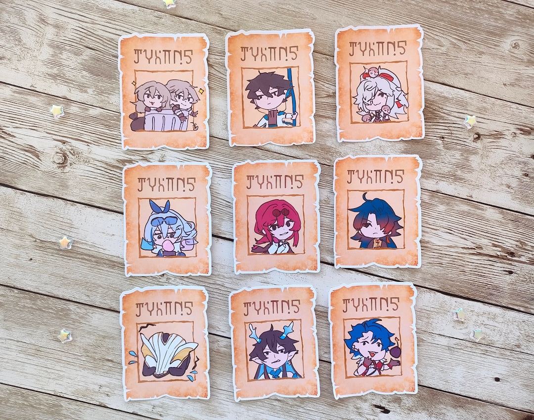 Wanted Poster - Honkai Star Rail - Stickers - Etsy