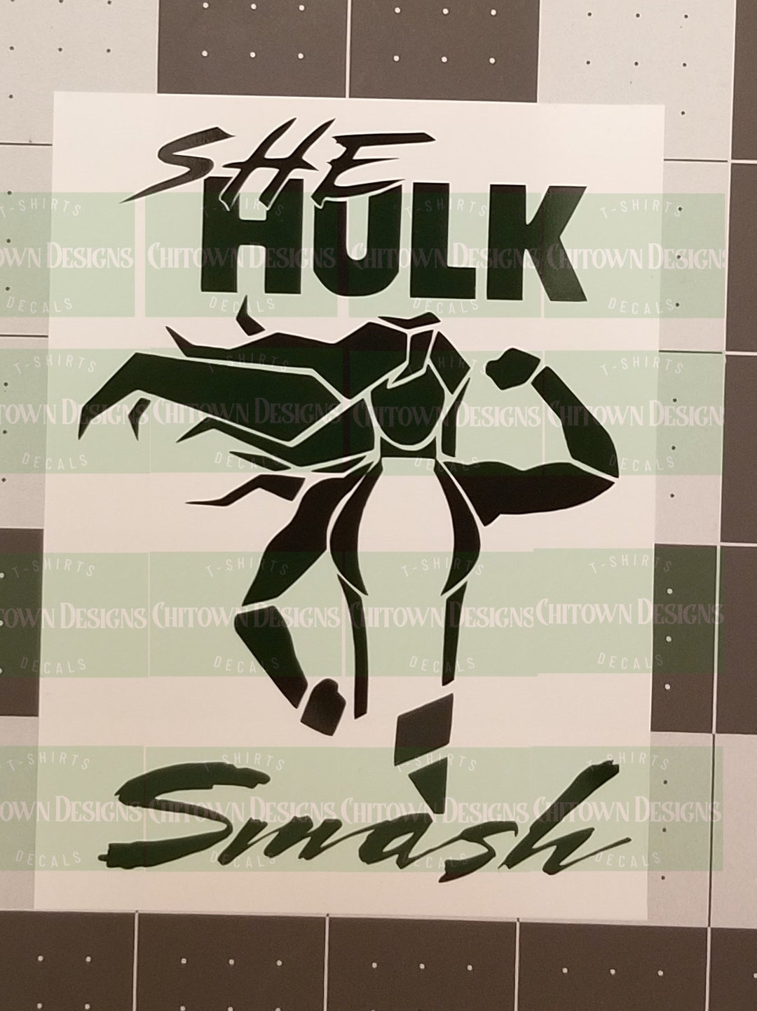She-hulk Smash Decal - Etsy