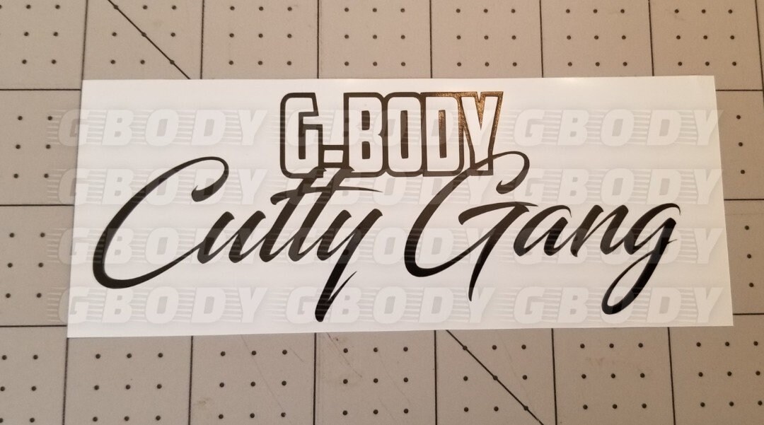 Cutlass Gbody/cutty Gang Decal - Etsy